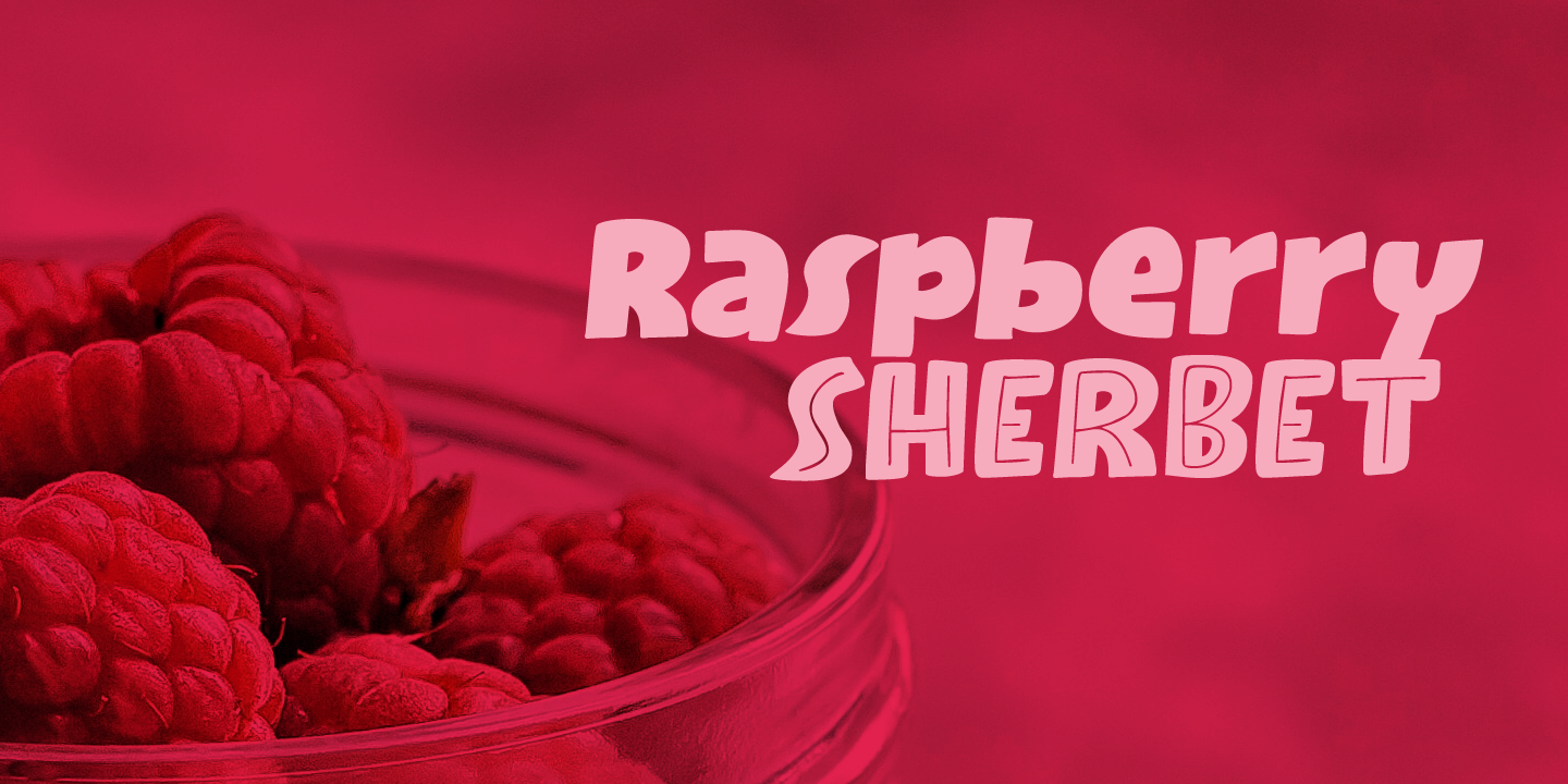 Font Raspberry Sherbet: descargar e instalar en el WEB sitio