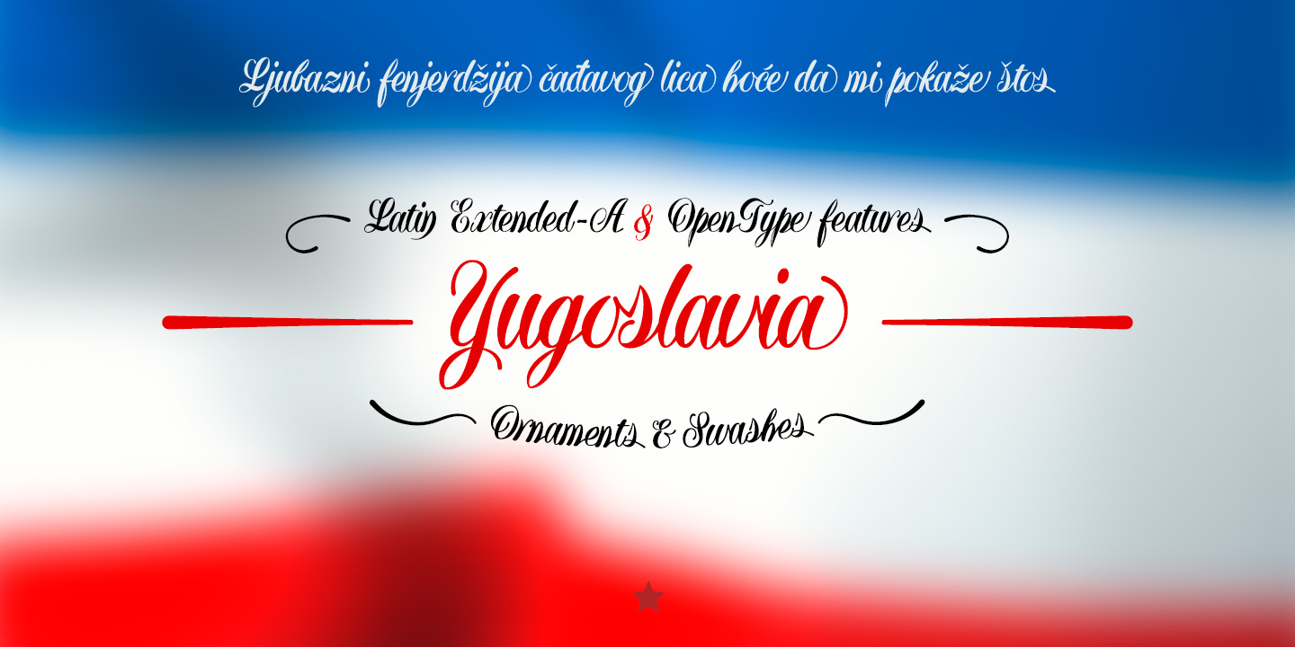 Font Yugoslavia: descargar e instalar en el sitio web