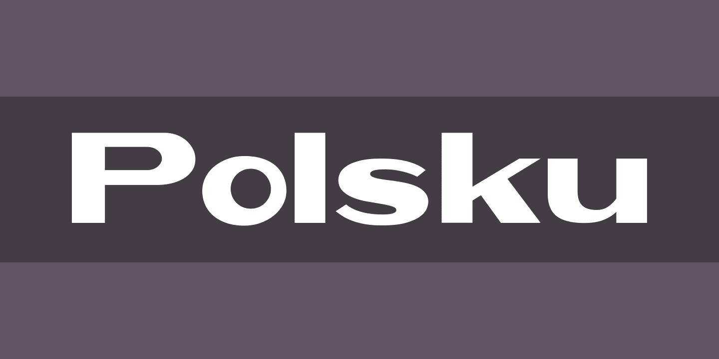 Шрифт Polsku: скачать и установить на WEB сайт