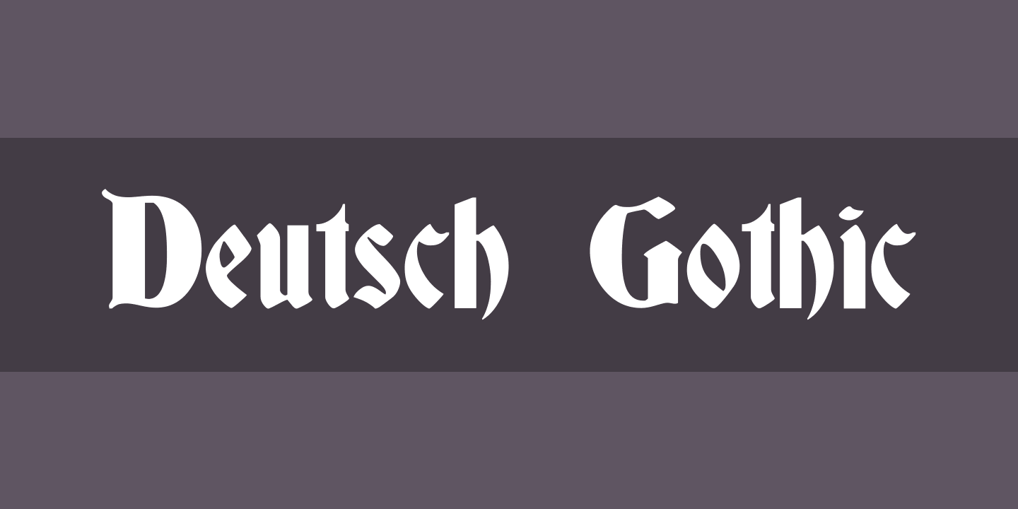 Font Deutsch Gothic: descargar e instalar en el WEB sitio